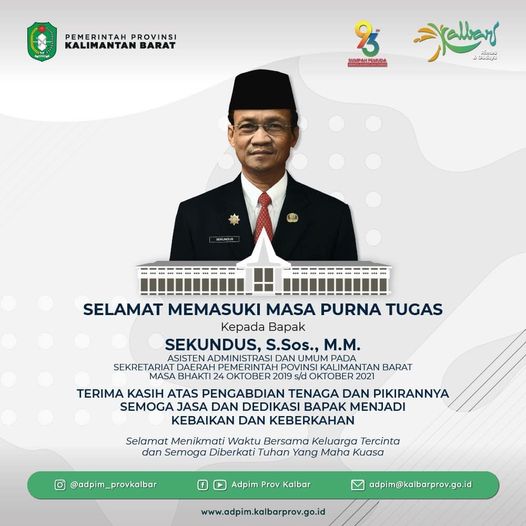 SELAMAT MEMASUKI MASA PURNA TUGAS - Siap Kalbar